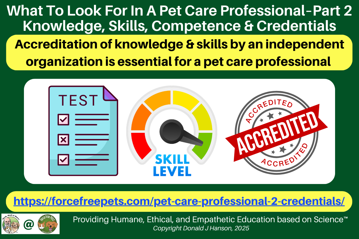 What To Look For In A Pet Care Professional–Part 2: Knowledge, Skills ...